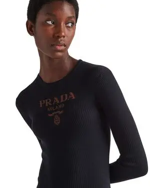 Prada Long Silk Knit Dress