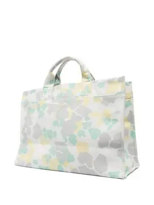 OBJECTS IV LIFE Abstract-print Cotton Tote Bag - White