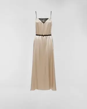 Prada Satin Crepe Slip Dress