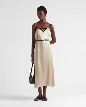 Prada Satin Crepe Slip Dress