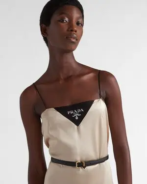 Prada Satin Crepe Slip Dress
