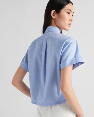 Prada Embroidered Oxford Shirt