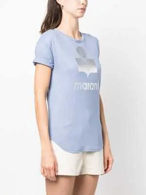 MARANT ETOILE Koldi Logo-print T-shirt - Blue