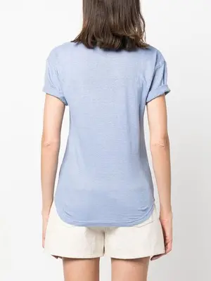 MARANT ETOILE Koldi Logo-print T-shirt - Blue