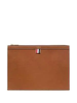 Thom Browne 4-bar Tab Document Holder Brown