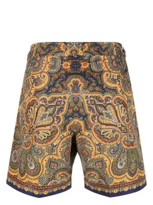 Orlebar Brown Bulldog Mystique Paisley Swim Shorts - Blue