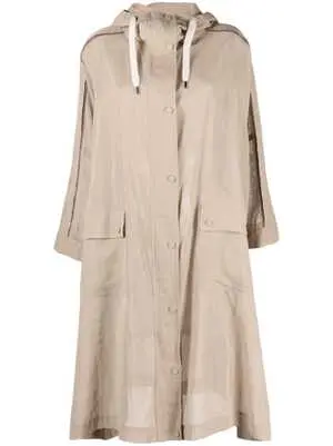 Brunello Cucinelli Monili-embellished Cotton Coat
