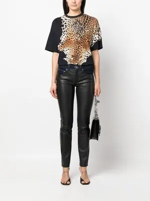 Roberto Cavalli Panelled Design Jeans