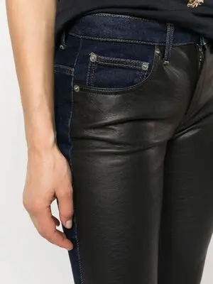 Roberto Cavalli Panelled Design Jeans