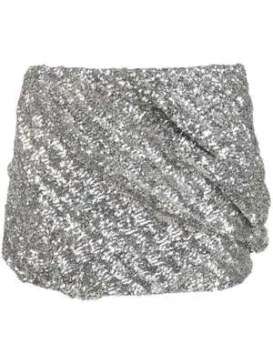 Attico Sequin-embellished Miniskirt