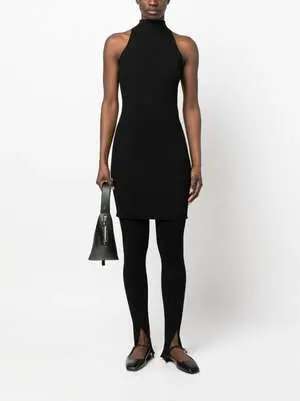 AERON Front-slit Ribbed Leggings