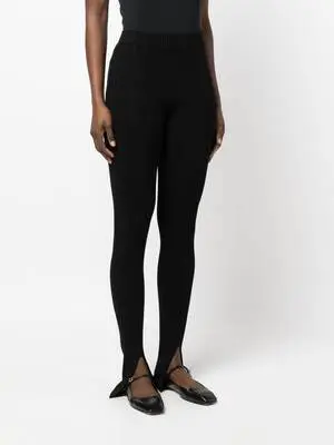 AERON Front-slit Ribbed Leggings