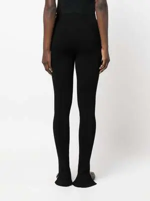 AERON Front-slit Ribbed Leggings