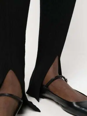 AERON Front-slit Ribbed Leggings