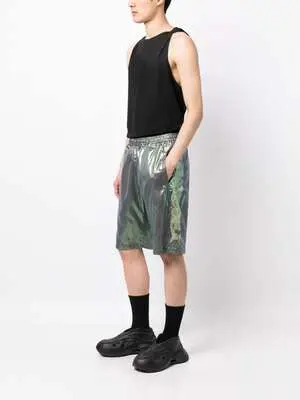 DOUBLET Hologram Lamé Bermuda Shorts