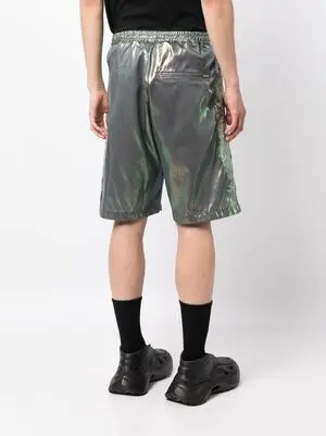 DOUBLET Hologram Lamé Bermuda Shorts