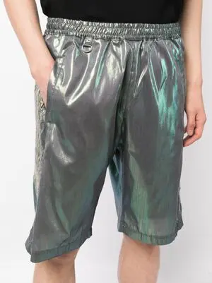 DOUBLET Hologram Lamé Bermuda Shorts