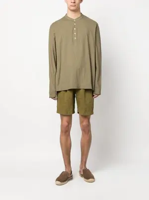 Massimo Alba Drawstring Linen Shorts