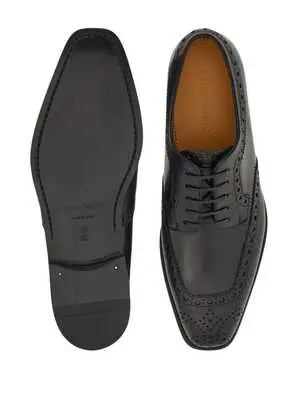 FERRAGAMO Tonal-stitching Leather Derby Shoes