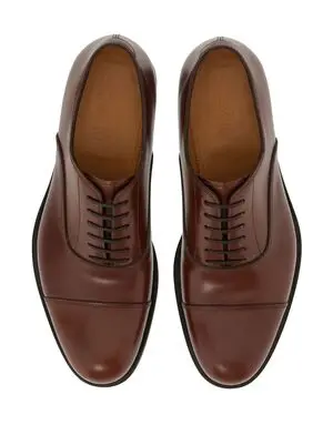 FERRAGAMO Tramezza Oxford Cap Toe Lace-up Shoes - Brown
