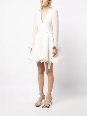 Zimmermann Wonderland Lace-appliqué Minidress