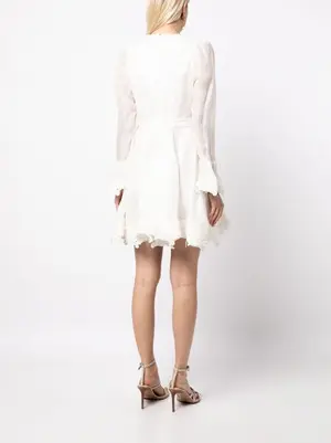 Zimmermann Wonderland Lace-appliqué Minidress