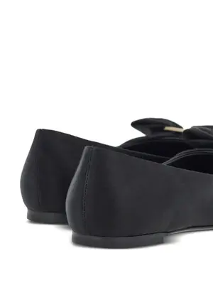 FERRAGAMO Vara Bow-detailing Ballerinas - Black