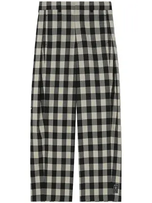 ADER ERROR Gingham Wool Trousers