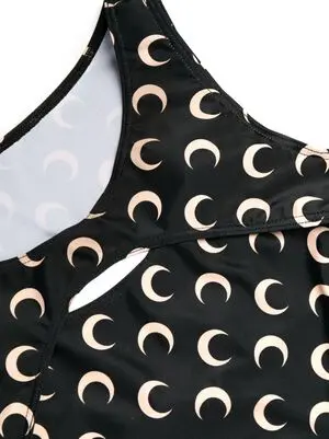 MARINE SERRE Active Crescent Moon-print Swimsuit