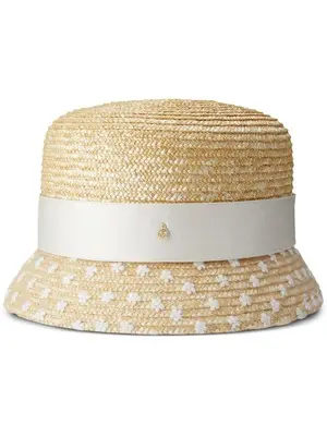 MAISON MICHEL Mini New Kendall Cloche Hat - Neutrals