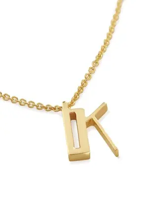 Monica Vinader Alphabet K Pendant Necklace - Gold
