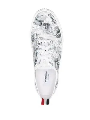 Thom Browne Heritage" Graphic Print Sneakers