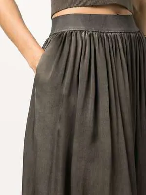 UMA WANG Ruched-detail Midi Skirt