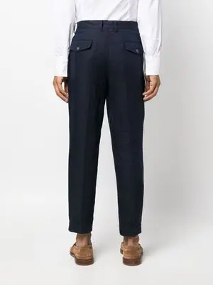 Brunello Cucinelli Off-centre Linen Trousers