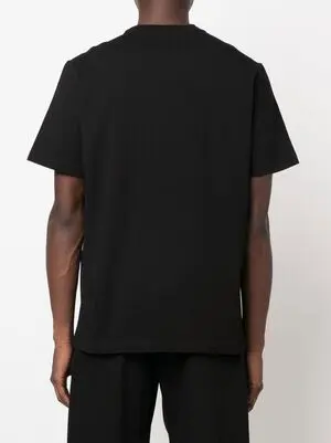 GOLDEN GOOSE White Star Collection T-shirt With Star On The Front - Black