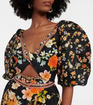 Camilla Embellished Silk Minidress