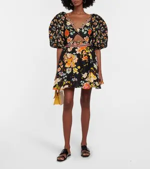 Camilla Embellished Silk Minidress