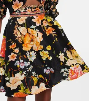 Camilla Embellished Silk Minidress