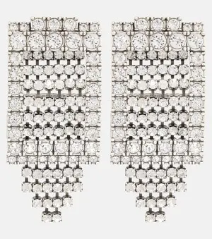 Balenciaga Club Crystal-embellished Drop Earrings