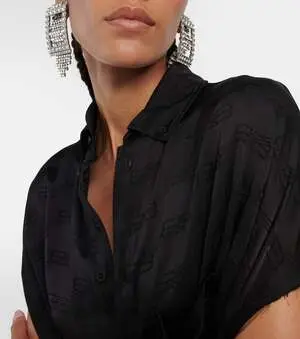 Balenciaga Club Crystal-embellished Drop Earrings
