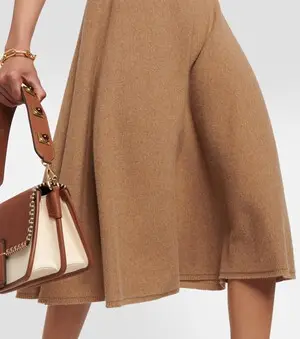Etro Cashmere, Wool, And Silk Midi Dress