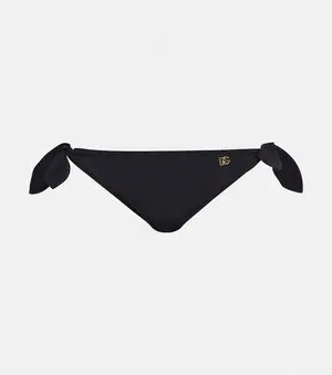 Dolce & Gabbana Logo Tie Bikini Bottoms - Multicoloured
