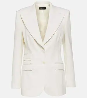 Dolce & Gabbana Wool-blend Blazer - White