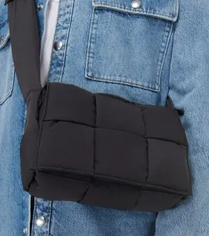 Bottega Veneta Padded Tech Cassette Shoulder Bag - Black