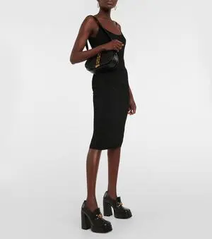 Versace Aevitas Leather Platform Loafer Pumps