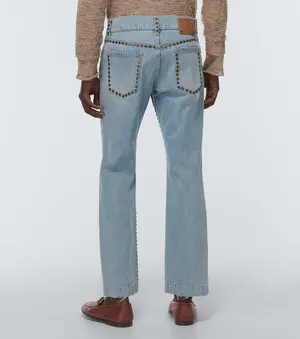 Dolce & Gabbana Distressed Mid-rise Straight Jeans