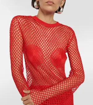 FERRAGAMO Net Maxi Dress
