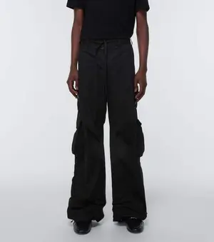 Dolce & Gabbana High-rise Straight Cotton Pants - Black