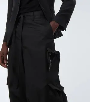 Dolce & Gabbana High-rise Straight Cotton Pants - Black