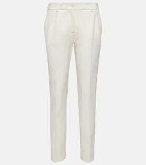 Dolce & Gabbana Low-rise Wool-blend Pants